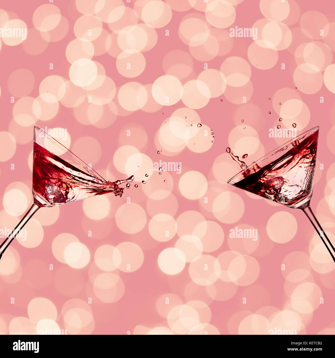 Two glasses with cocktail Stock Photo - Alamy