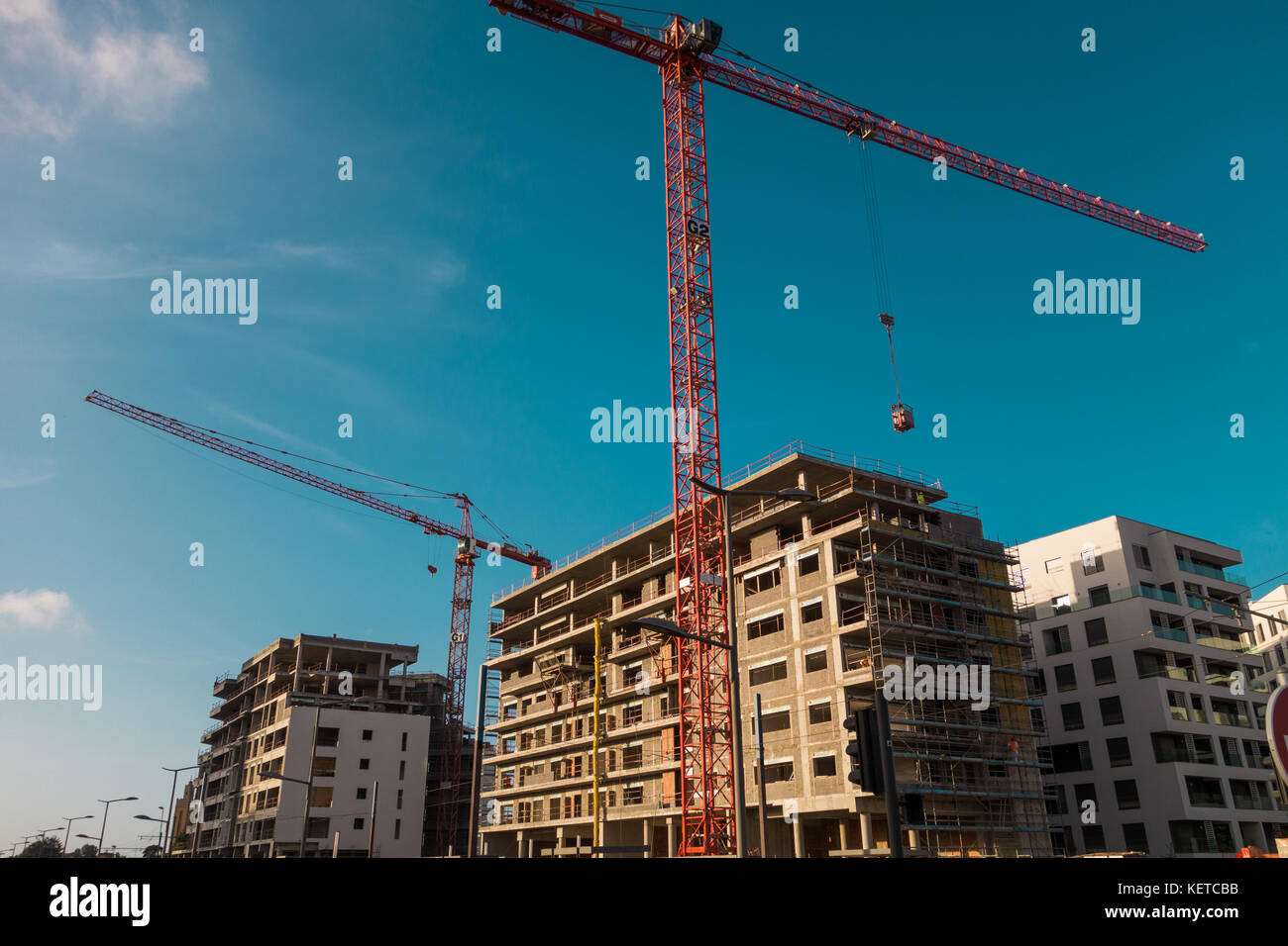 Casablanca, Morocco - May 05, 2017 : buildings in a construction site ...