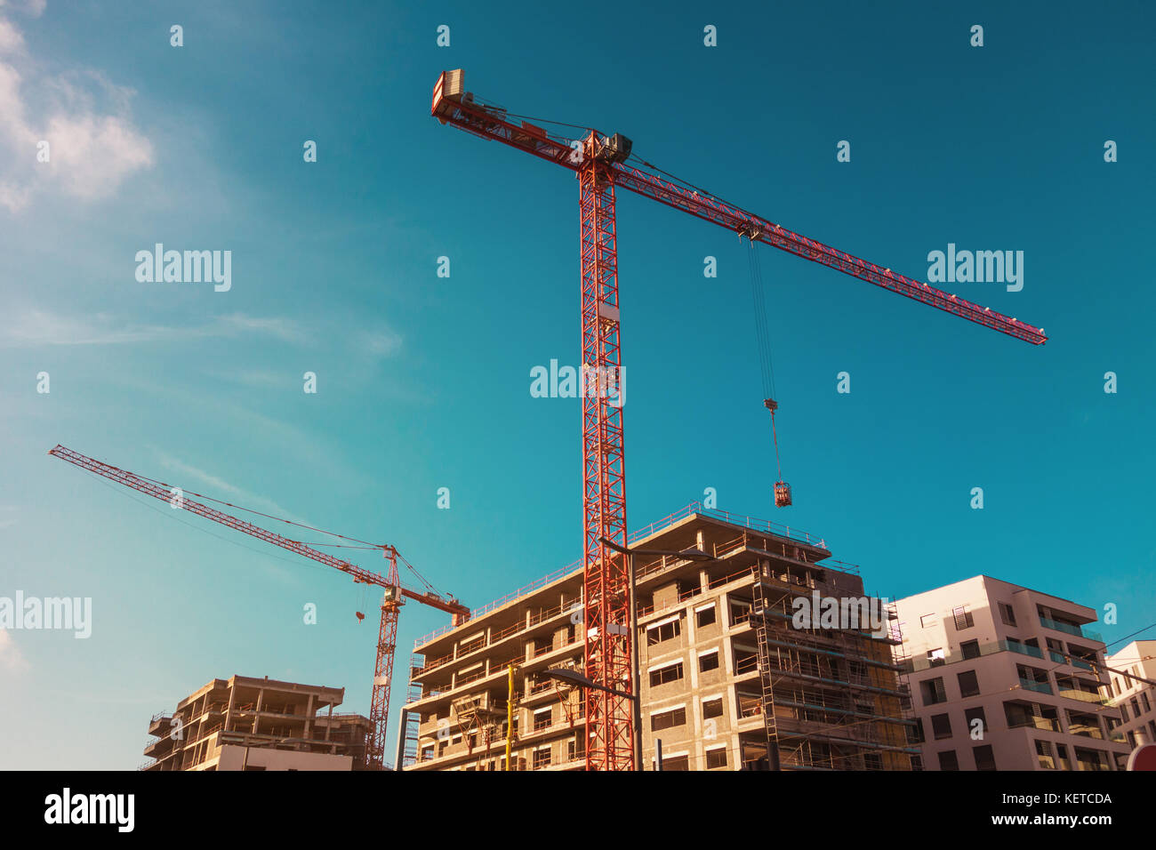 Casablanca, Morocco - May 05, 2017 : buildings in a construction site ...