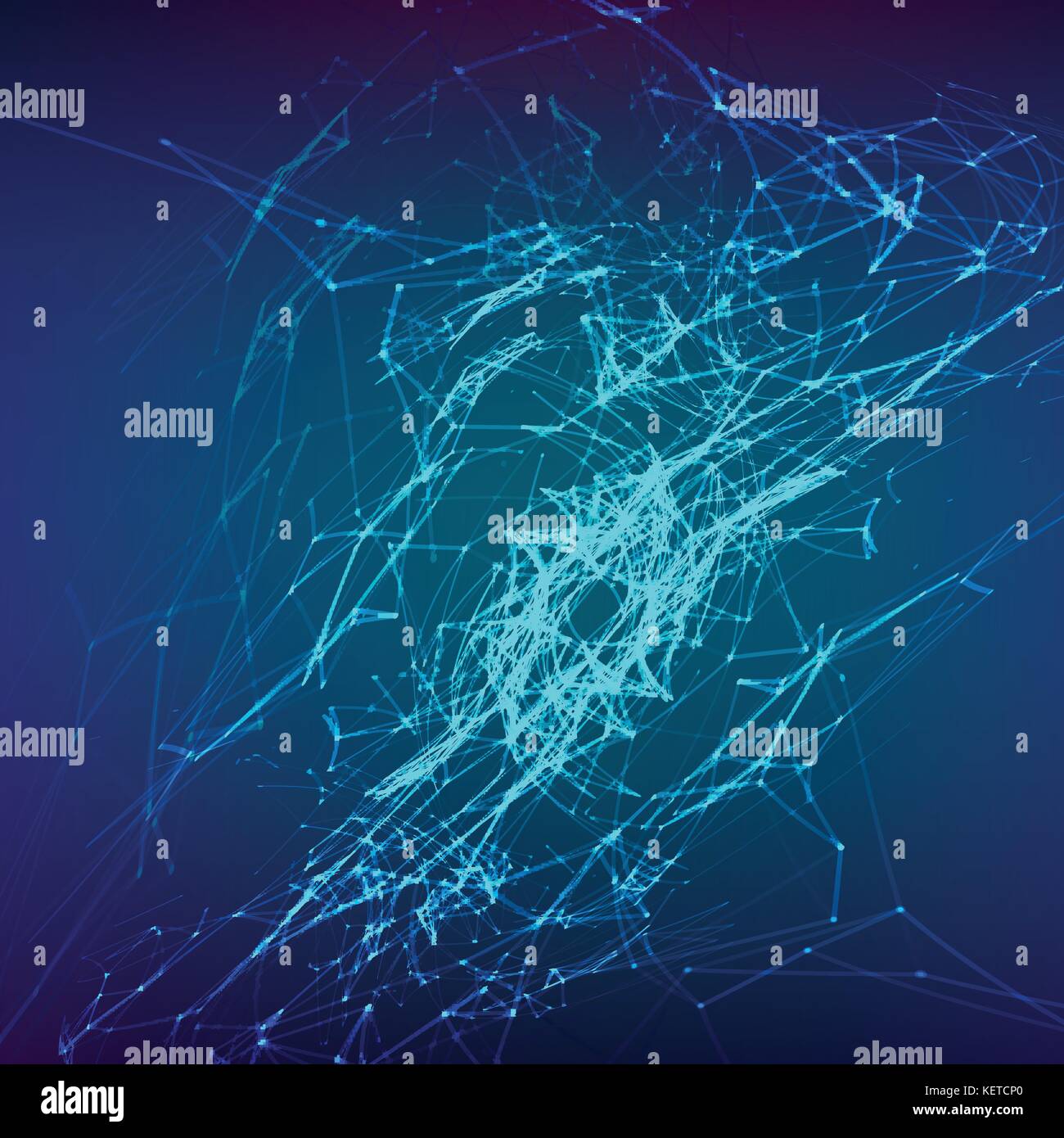 Abstract vector particles and lines Stock Vector Image & Art - Alamy