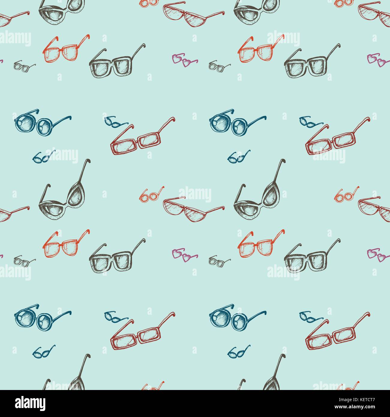 Seamless pattern with glasses Stock Vector Image & Art - Alamy