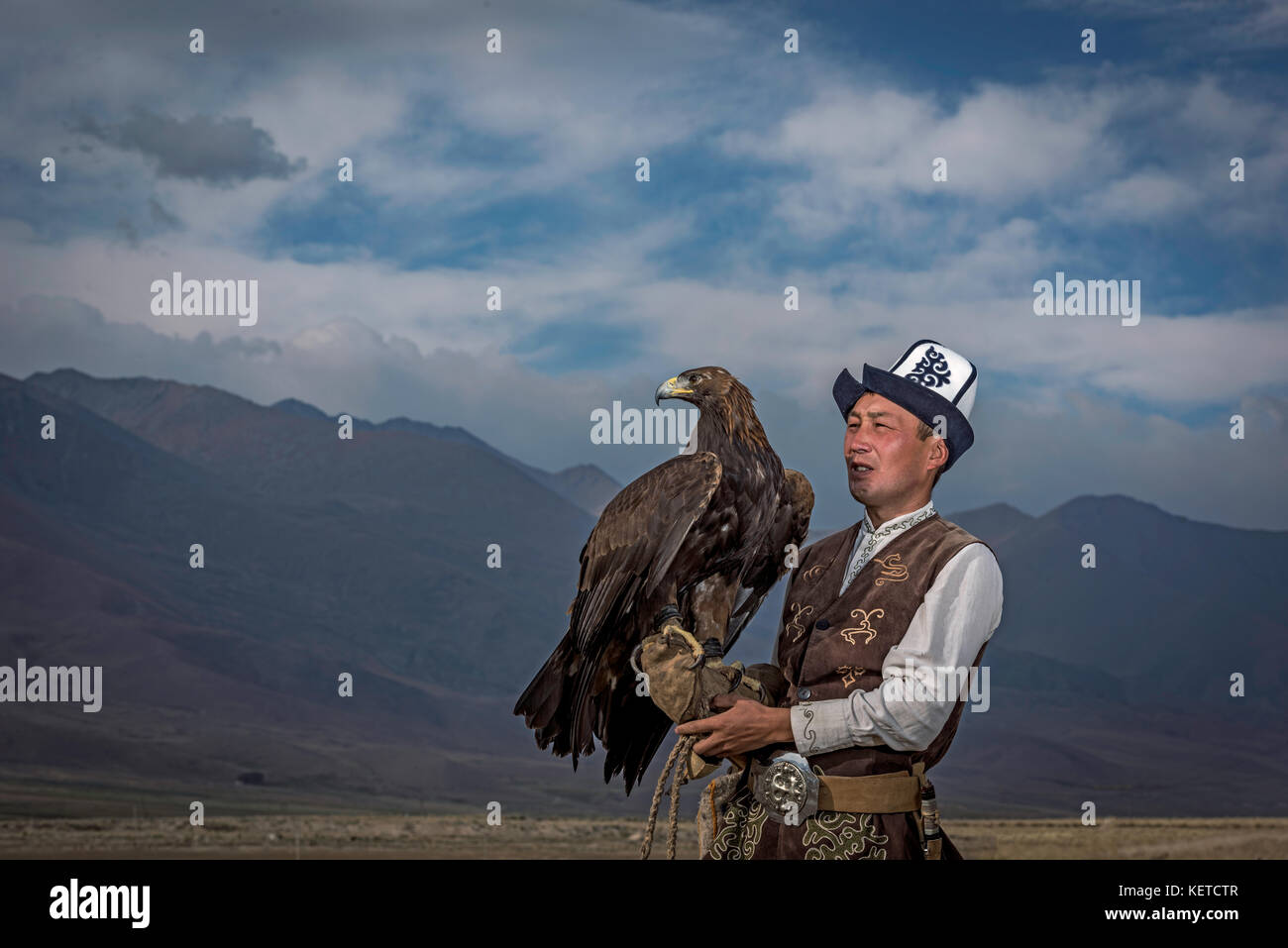 Portrait of Eagle Hunter Stock Photo - Alamy