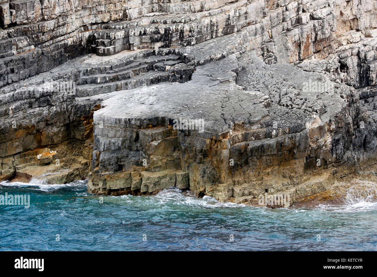 Rock massif in the Ionian Sea, Greece Stock Photo - Alamy