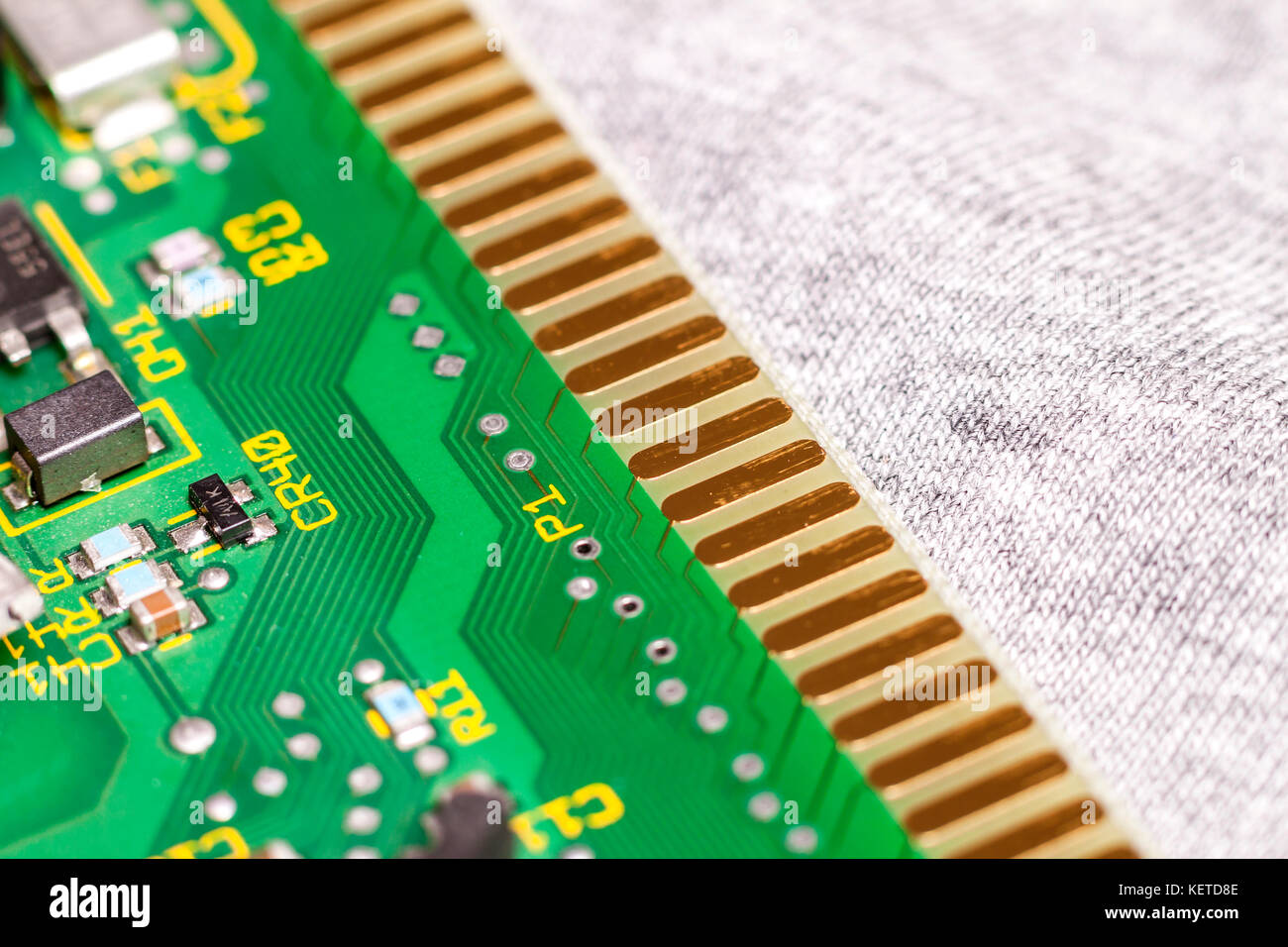 Circuit board. Electronic computer hardware technology. Motherboard ...