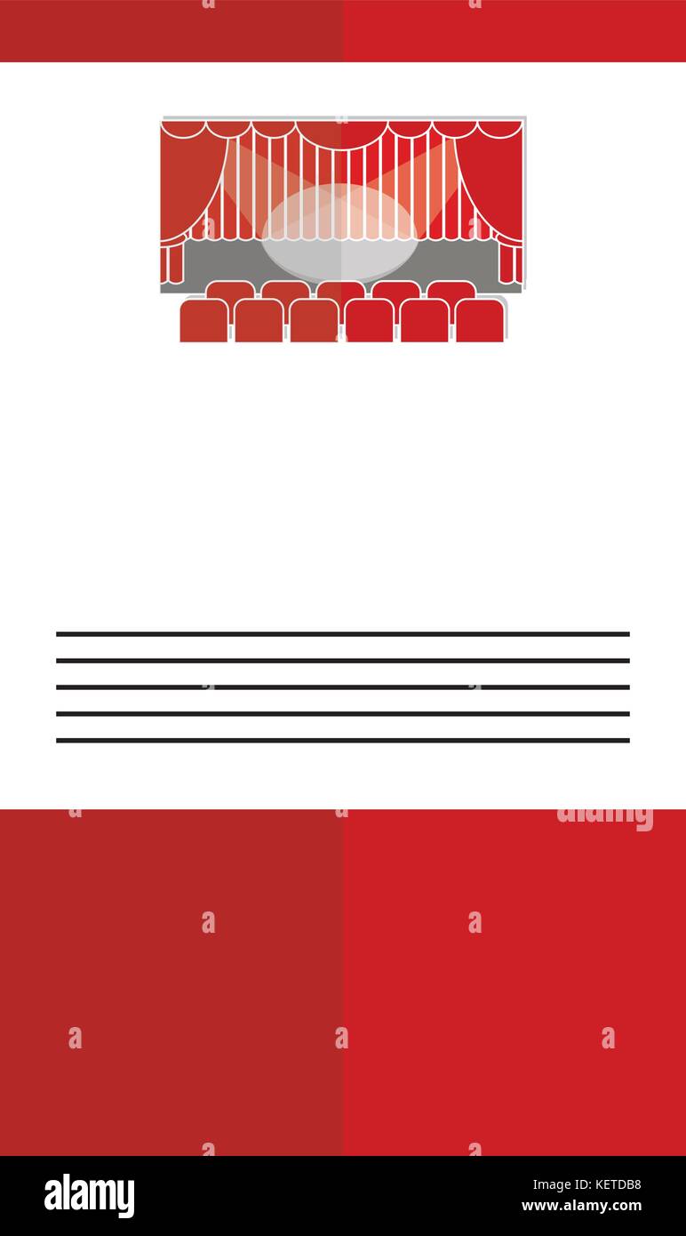 OPERA / THEATER / SHOW INVITATION A5 FORMAT (PERFECT FOR PRINT Stock ...