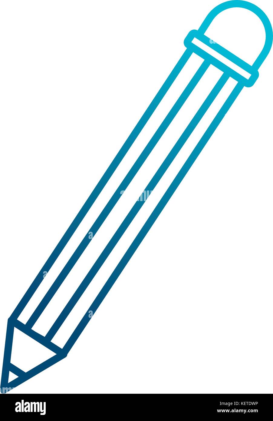 Woden pencil isolated Stock Vector Image & Art - Alamy
