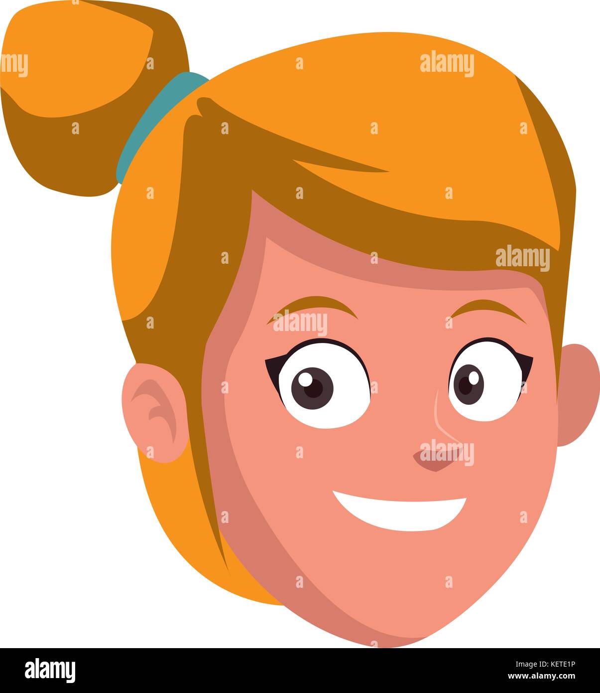 Woman smiling cartoon Stock Vector Image & Art - Alamy