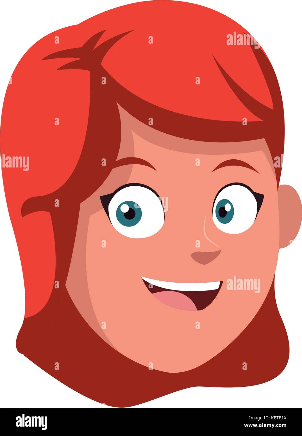 Woman smiling cartoon Stock Vector Image & Art - Alamy