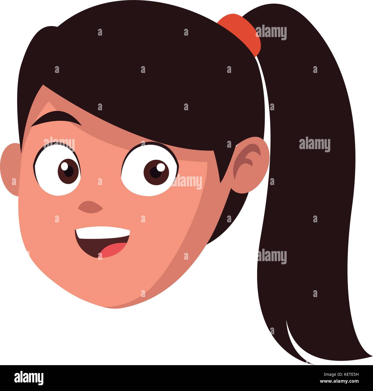 Girl cartoon face Stock Vector Image & Art - Alamy