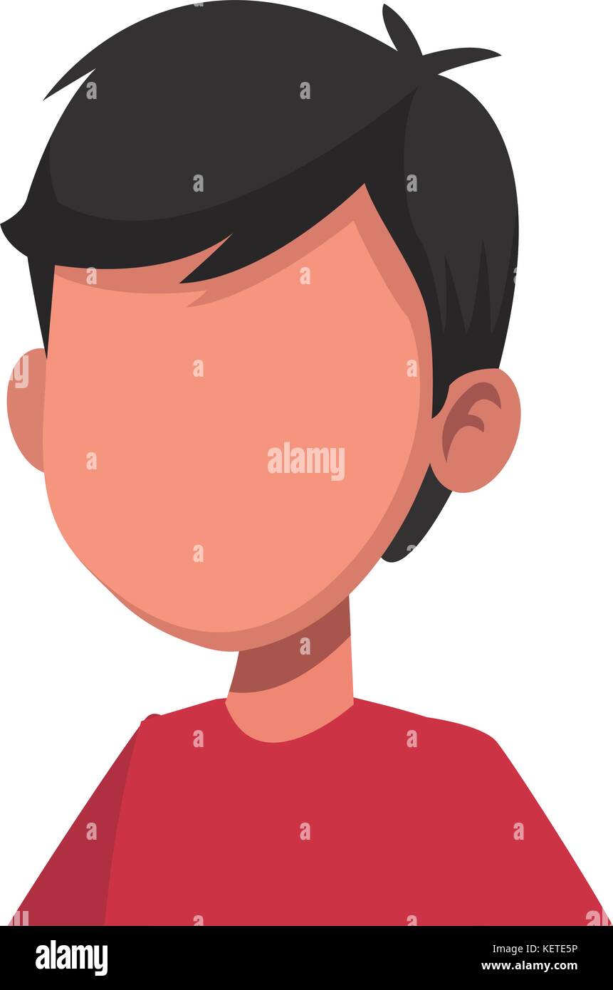 Boy faceless cartoon Stock Vector Image & Art - Alamy