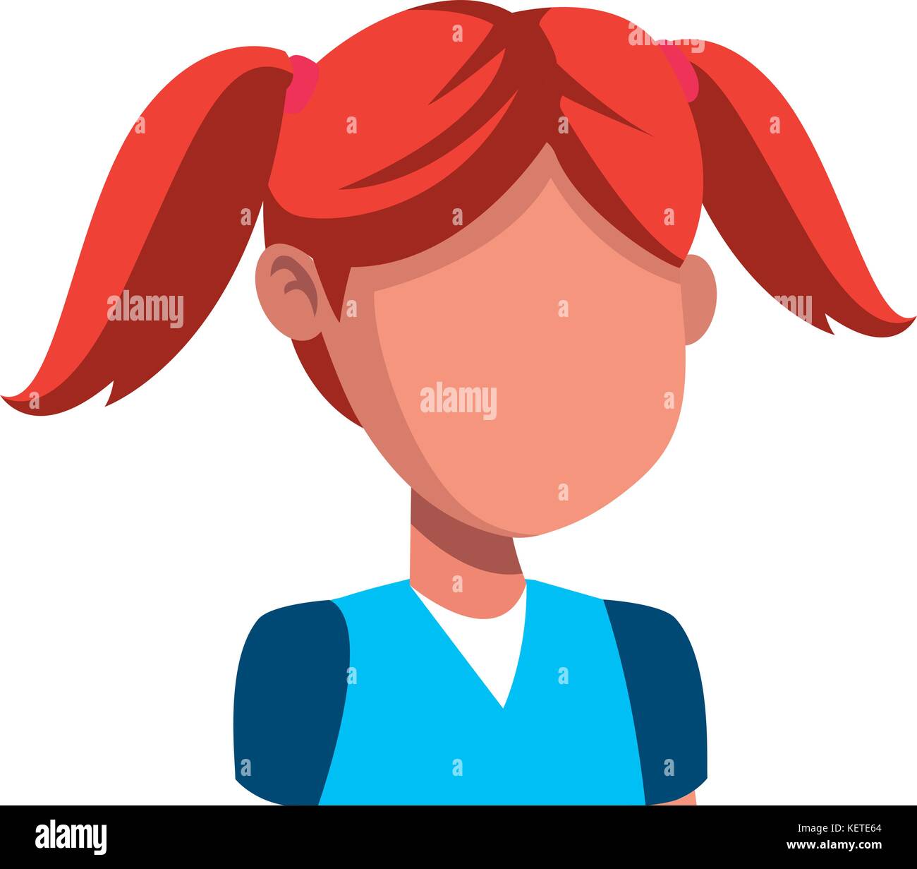 Girl faceless cartoon Stock Vector Image & Art - Alamy