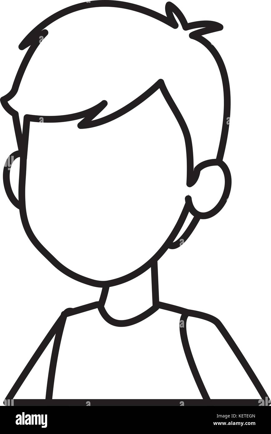 Boy faceless cartoon Stock Vector Image & Art - Alamy