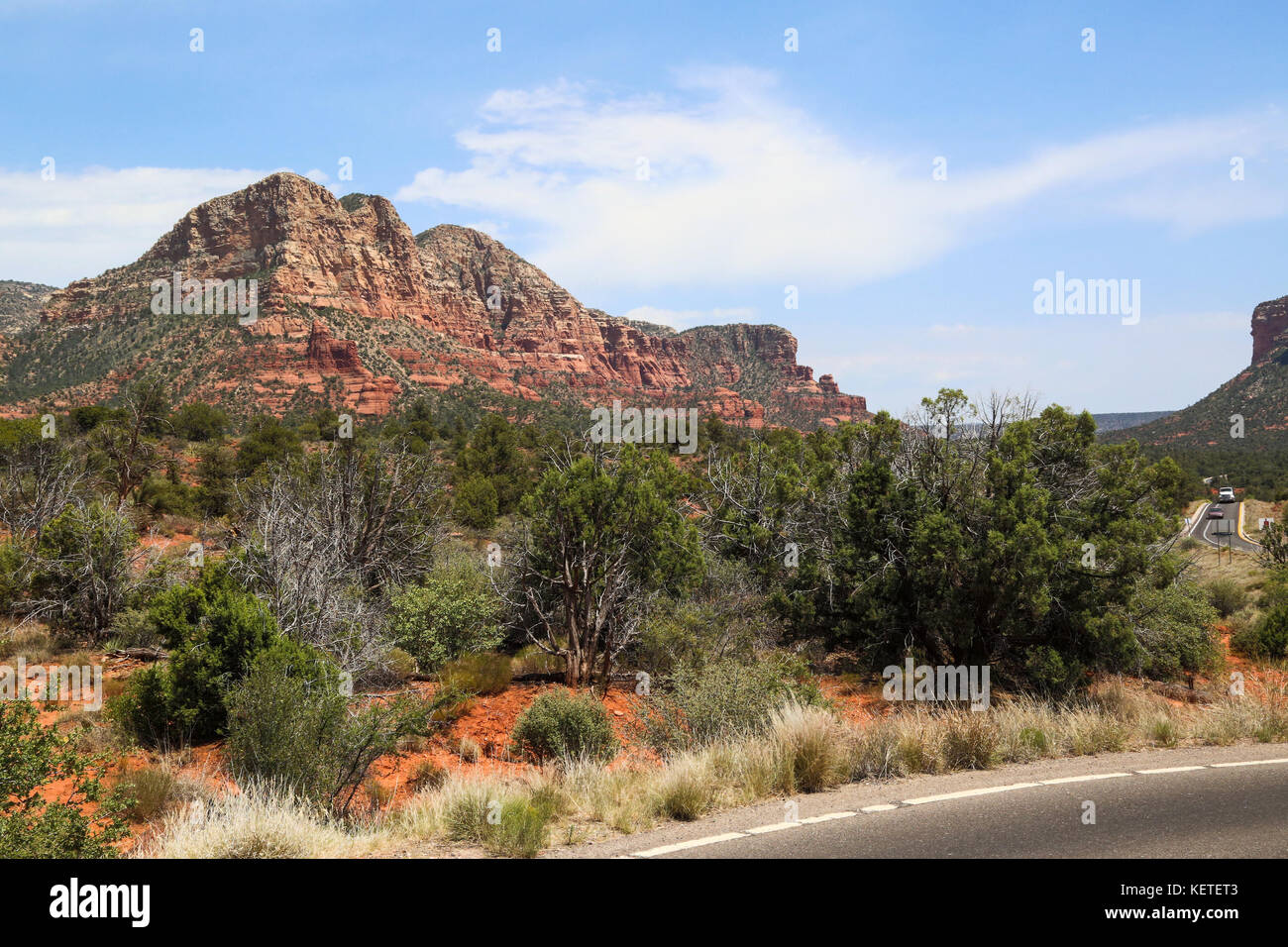 Sedona Verde Valley Red Rock National Monument seen from Arizona State ...