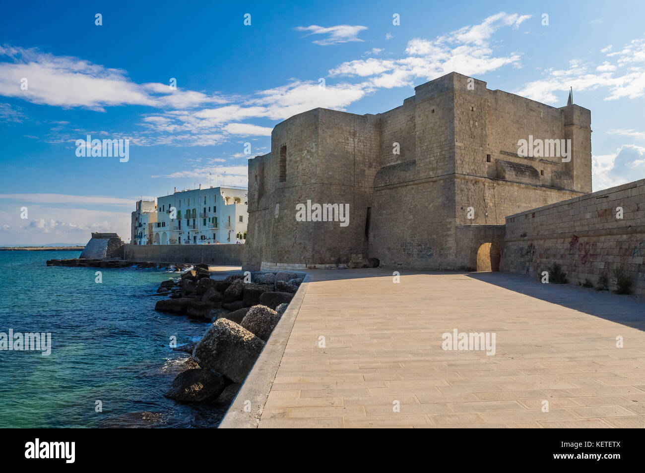 Monopoli (Italy) - A white city on the the sea with port, province of ...