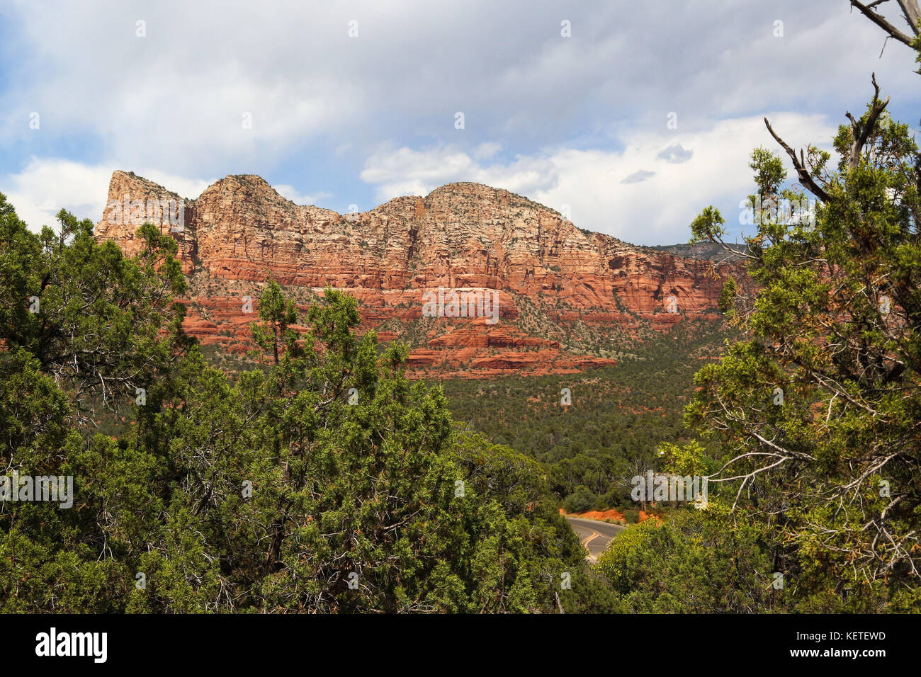 Sedona Verde Valley Red Rock National Monument seen from Arizona State ...