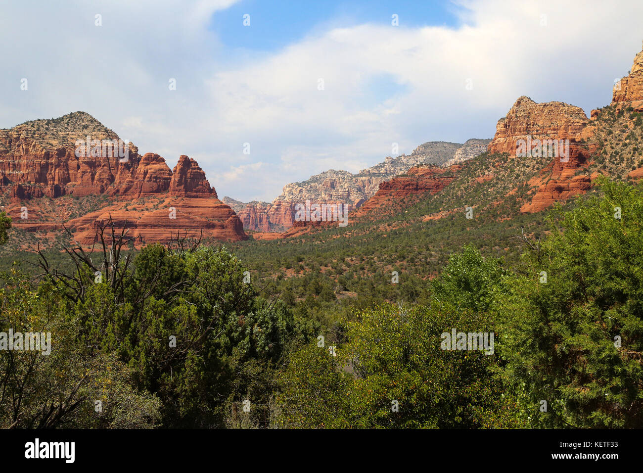 Sedona Verde Valley Red Rock National Monument seen from Arizona State ...