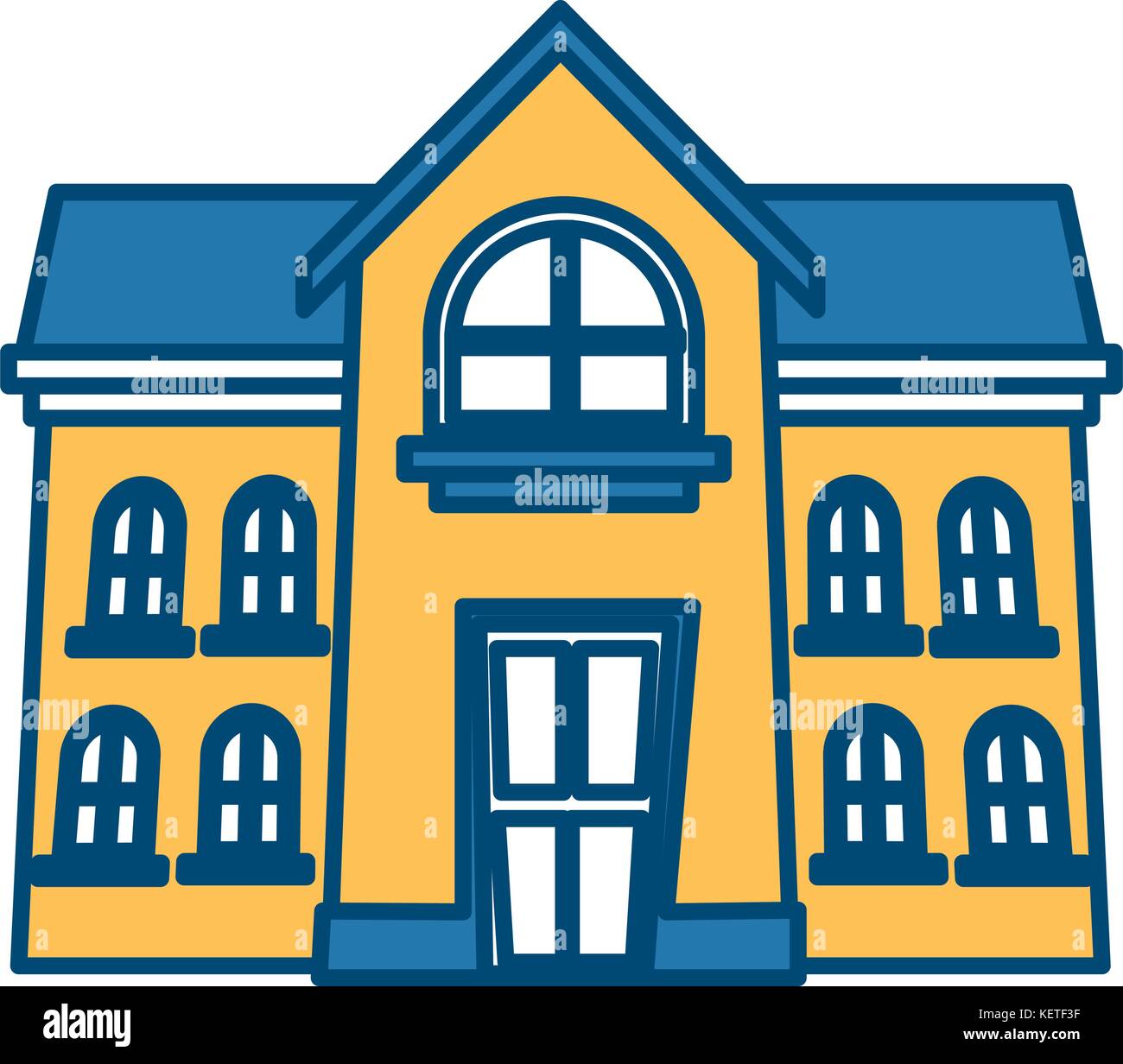 School building isolated Stock Vector Image & Art - Alamy