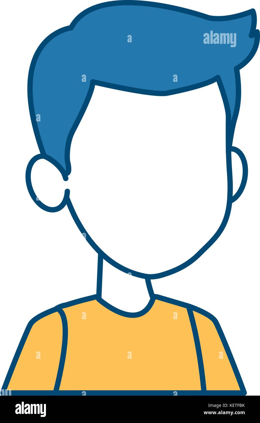 Boy faceless cartoon Stock Vector Image & Art - Alamy