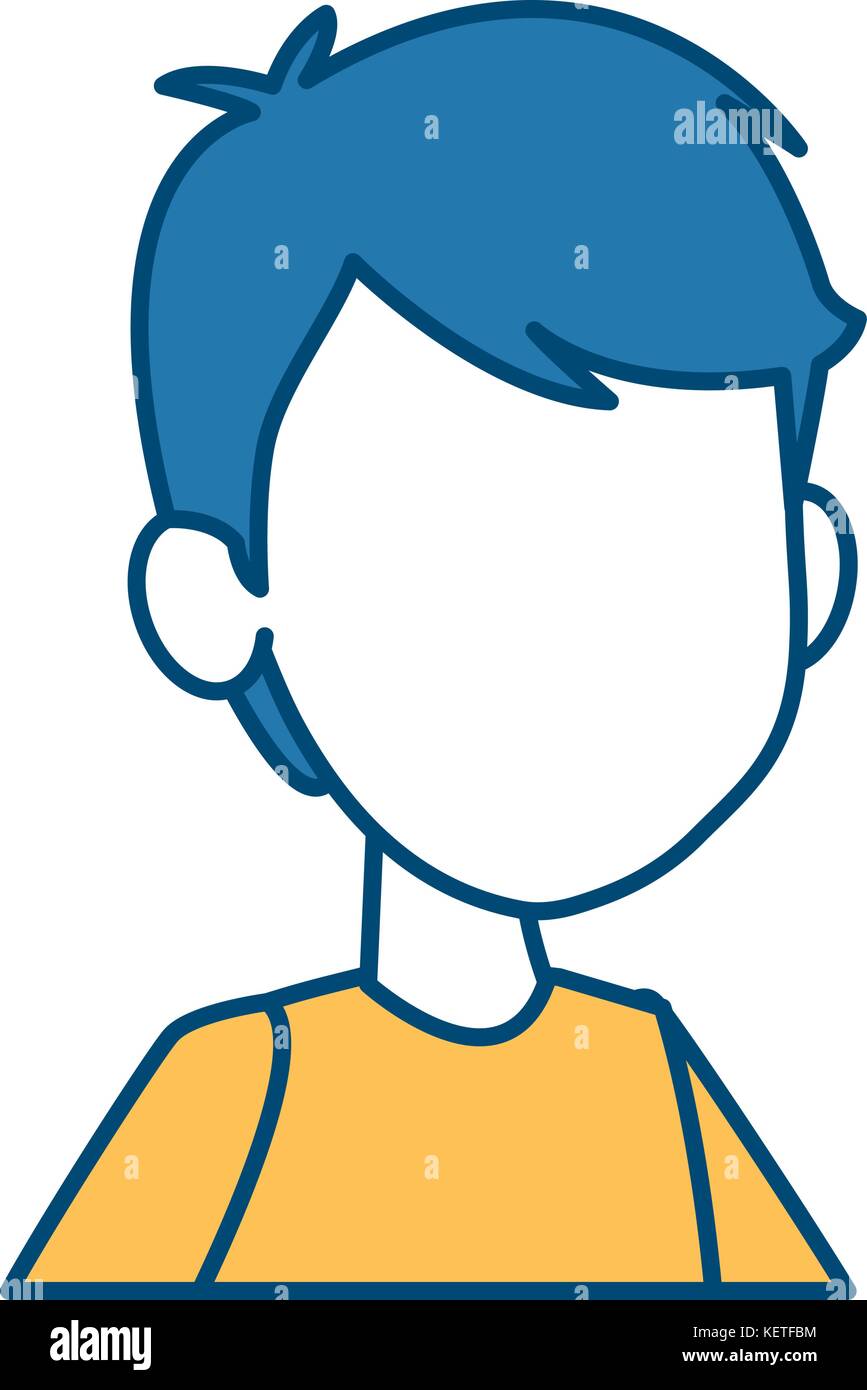 Boy faceless cartoon Stock Vector Image & Art - Alamy
