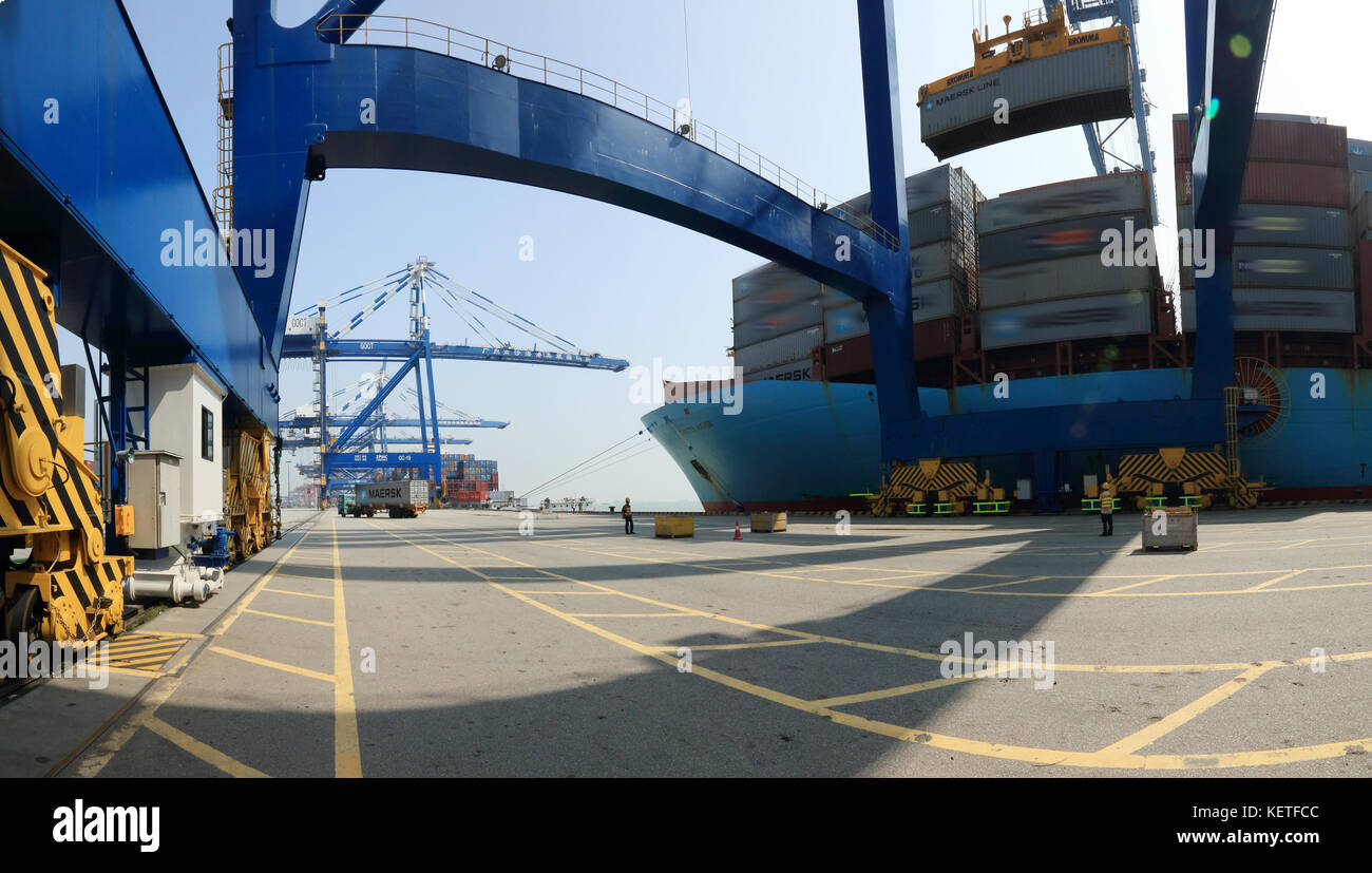 Nansha port of Guangzhou City,Guangdong Province,China Stock Photo - Alamy