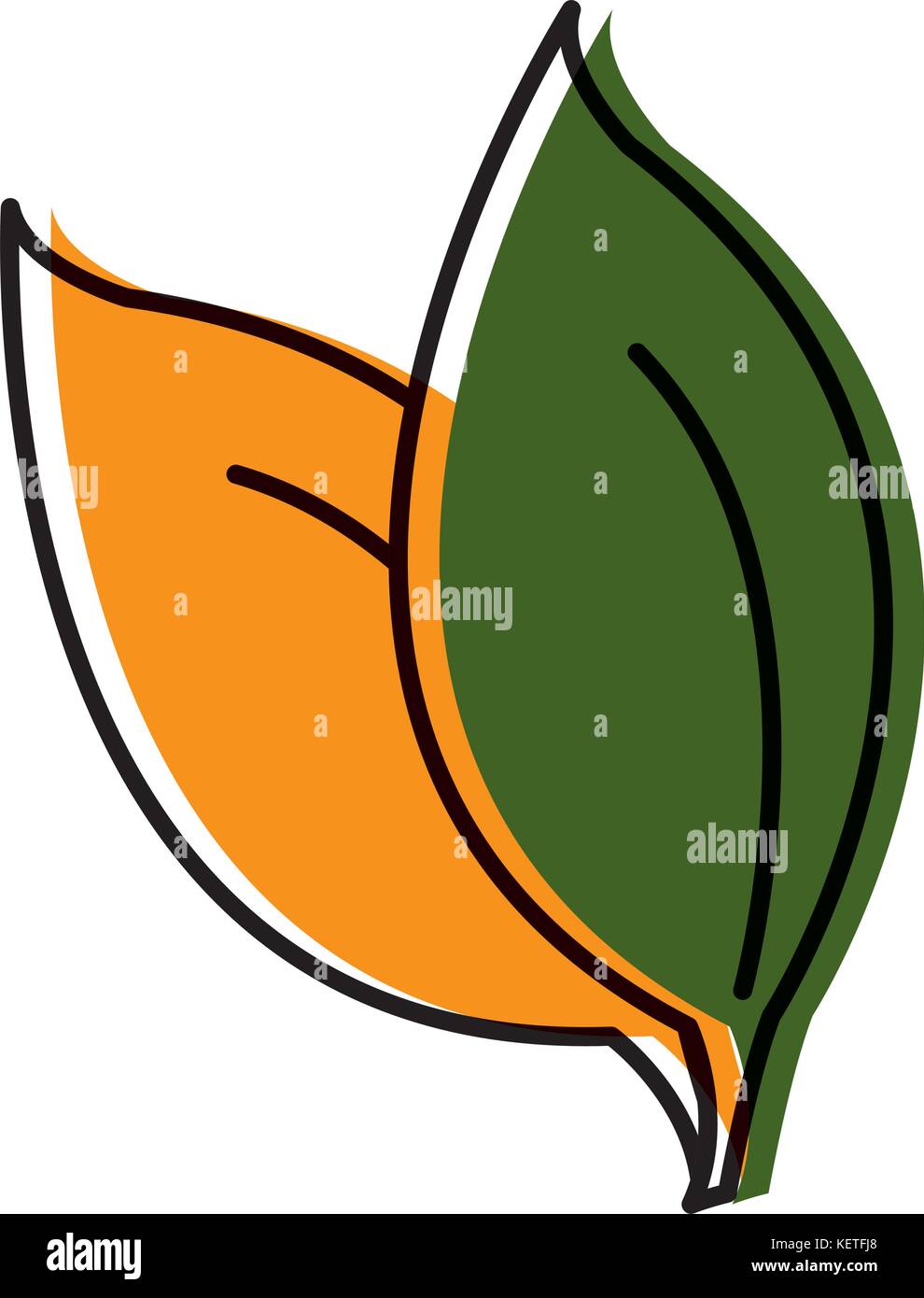 Leaf isolated symbol Stock Vector Image & Art - Alamy