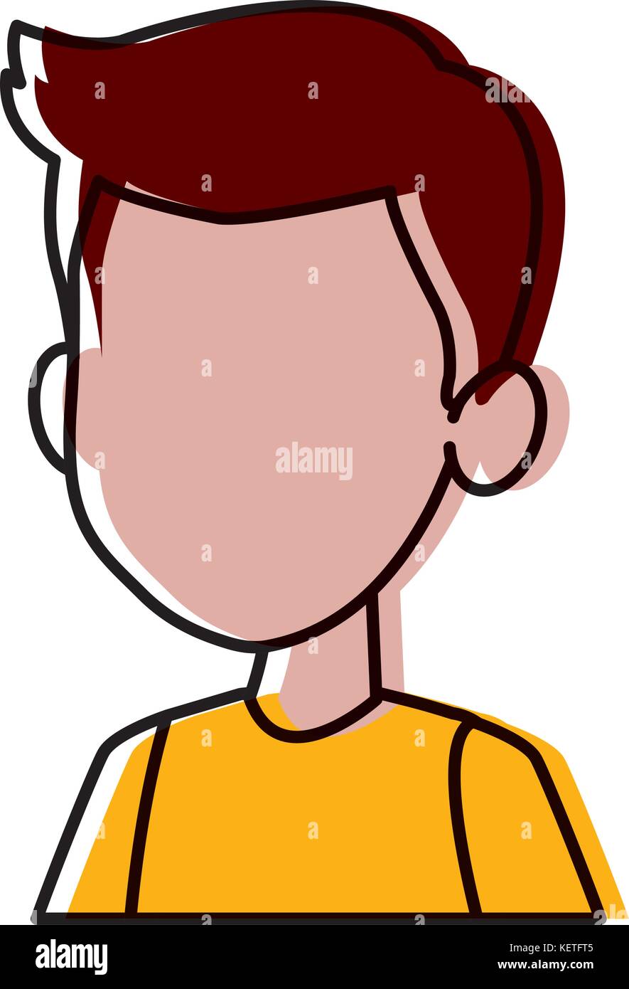 Boy faceless cartoon Stock Vector Image & Art - Alamy