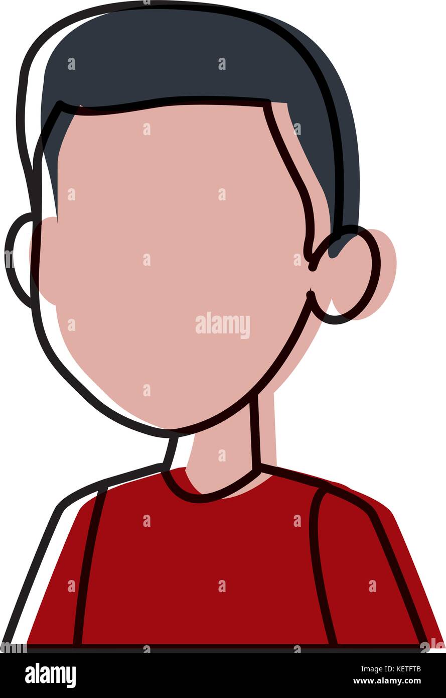 Boy faceless cartoon Stock Vector Image & Art - Alamy