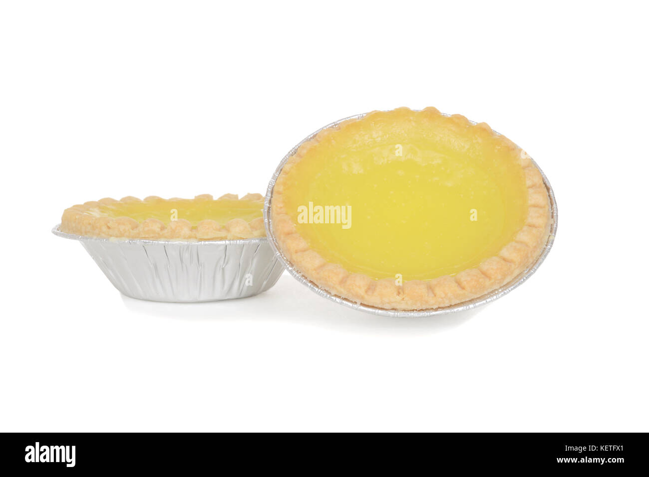 Two custard tarts hi-res stock photography and images - Alamy