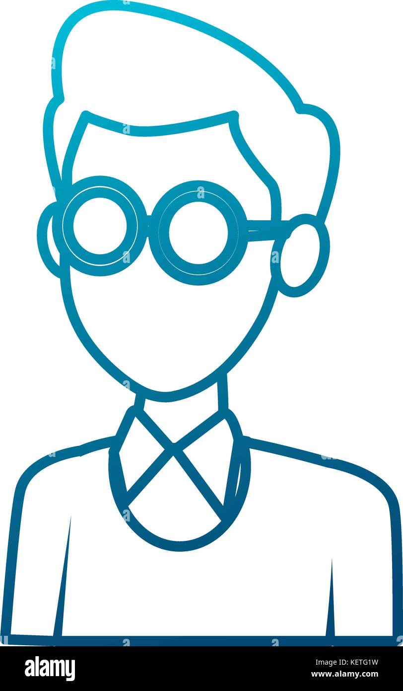 Young male teacher laptop Stock Vector Images - Alamy