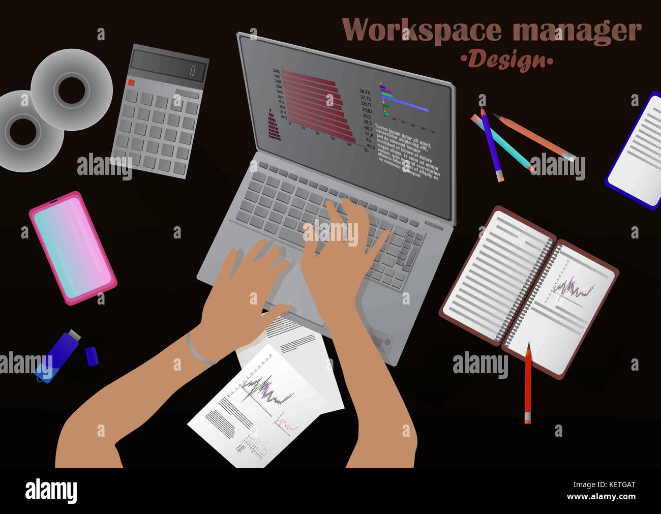 Tv manager Stock Vector Images - Alamy