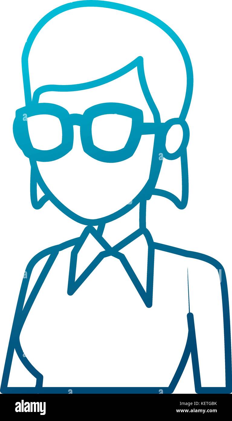 Female teacher student laptop Stock Vector Images - Alamy