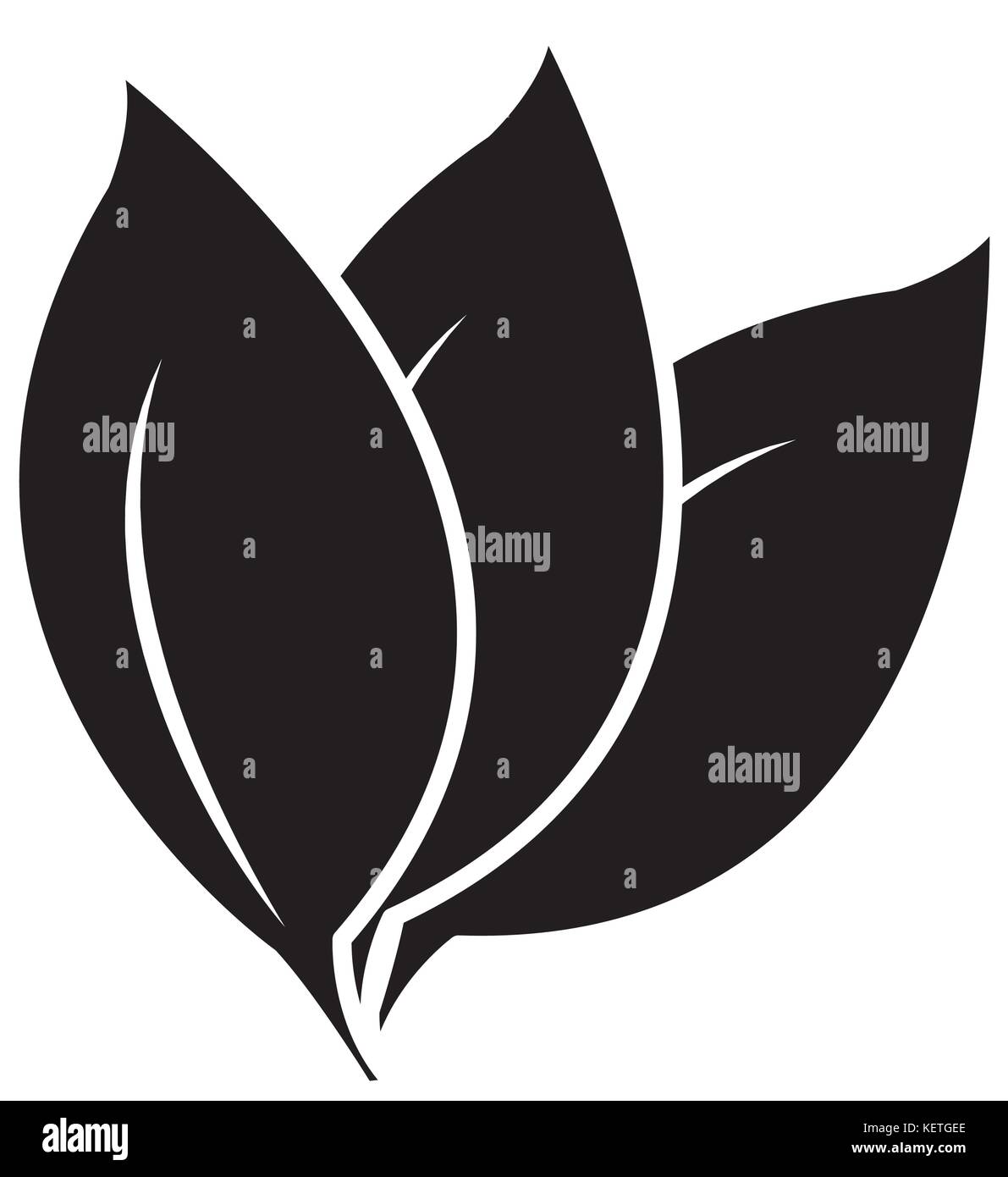 Leaf isolated symbol Stock Vector Image & Art - Alamy