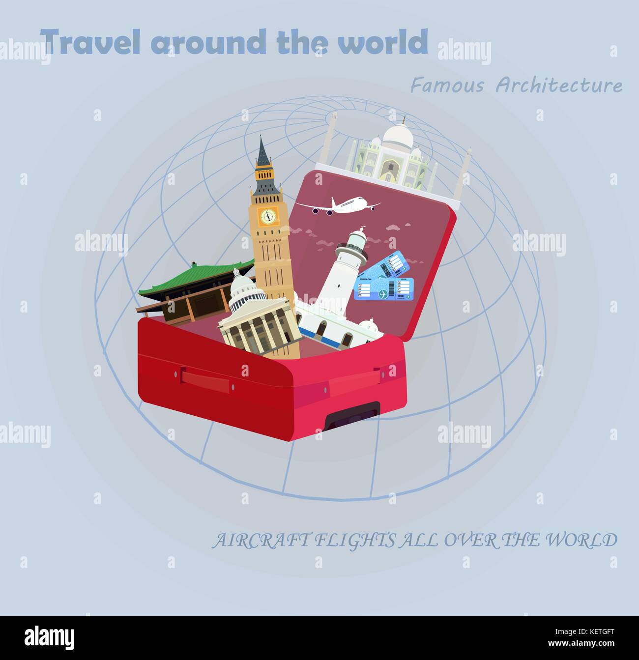 Travel around the world Stock Vector Image & Art - Alamy