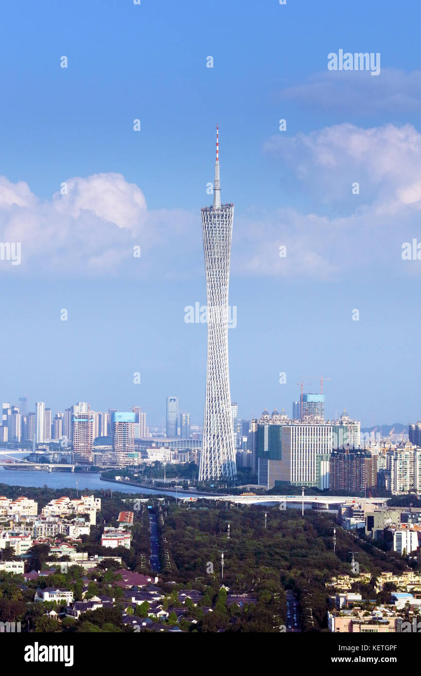 The building of Guangzhou city in Guangdong province,China Stock Photo ...