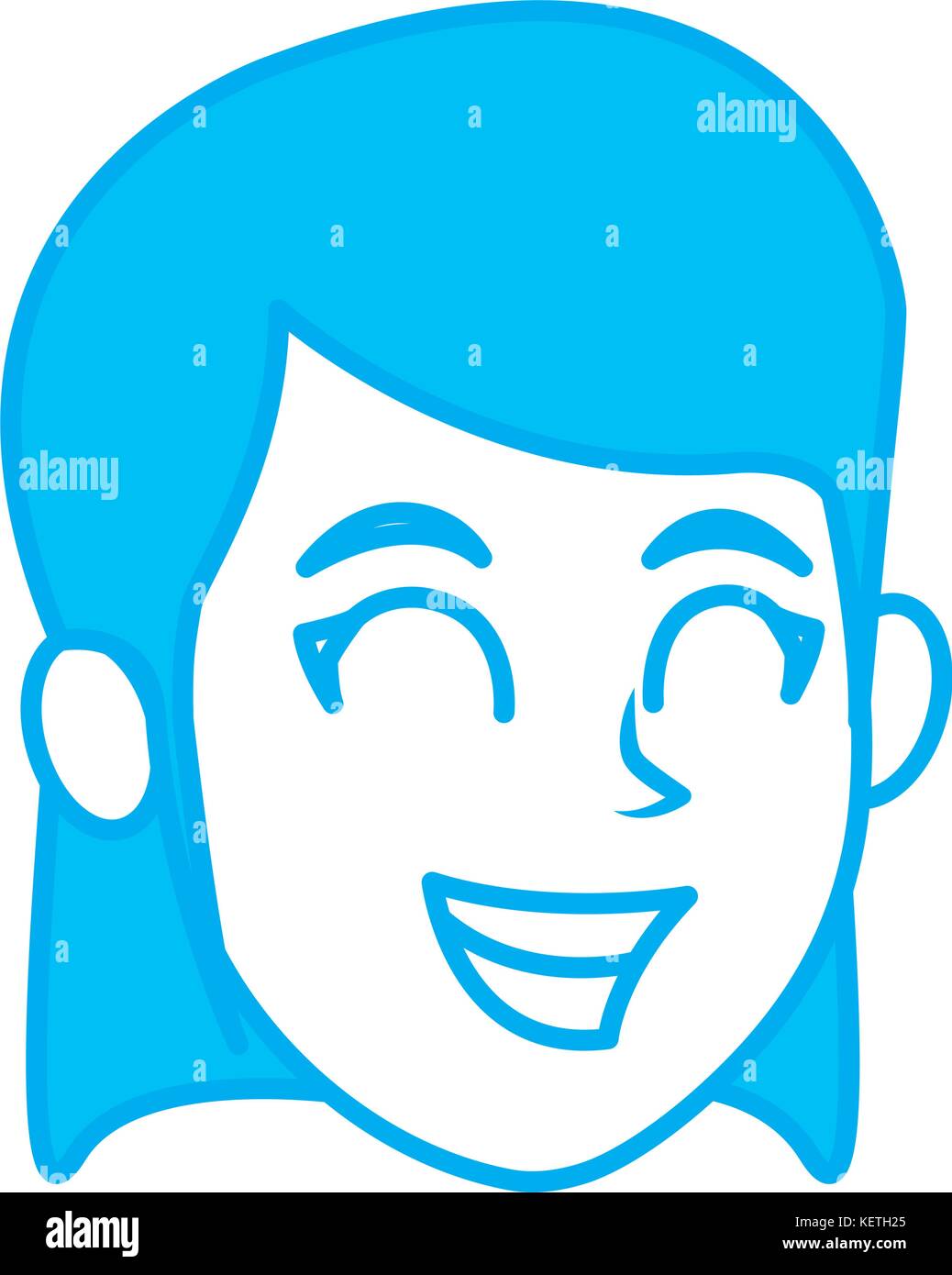 Woman smiling cartoon Stock Vector Image & Art - Alamy