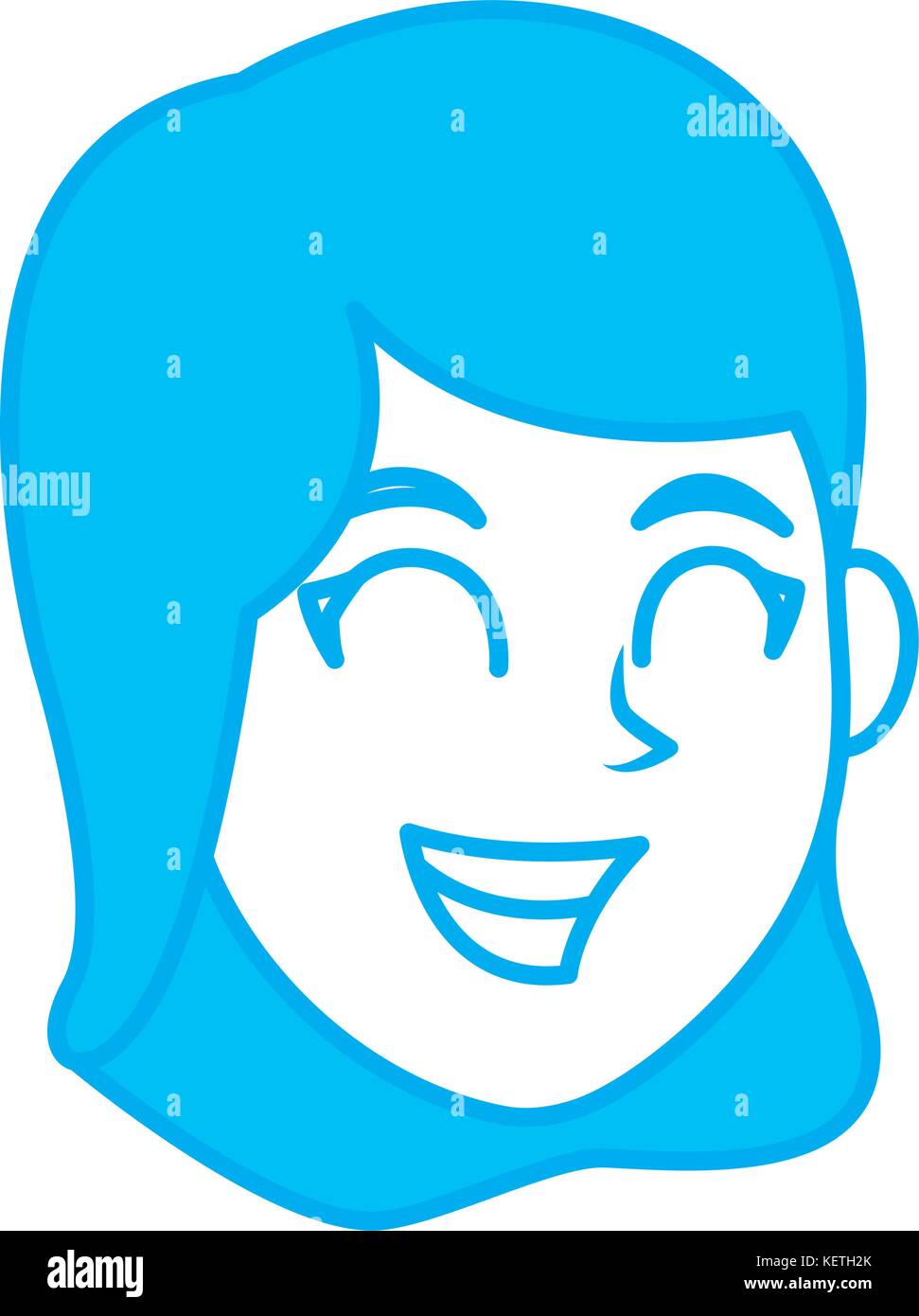 Woman smiling cartoon Stock Vector Image & Art - Alamy