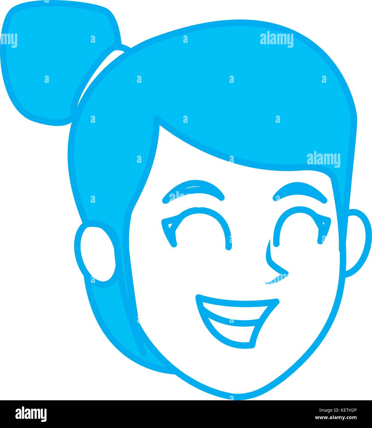 Woman smiling cartoon Stock Vector Image & Art - Alamy