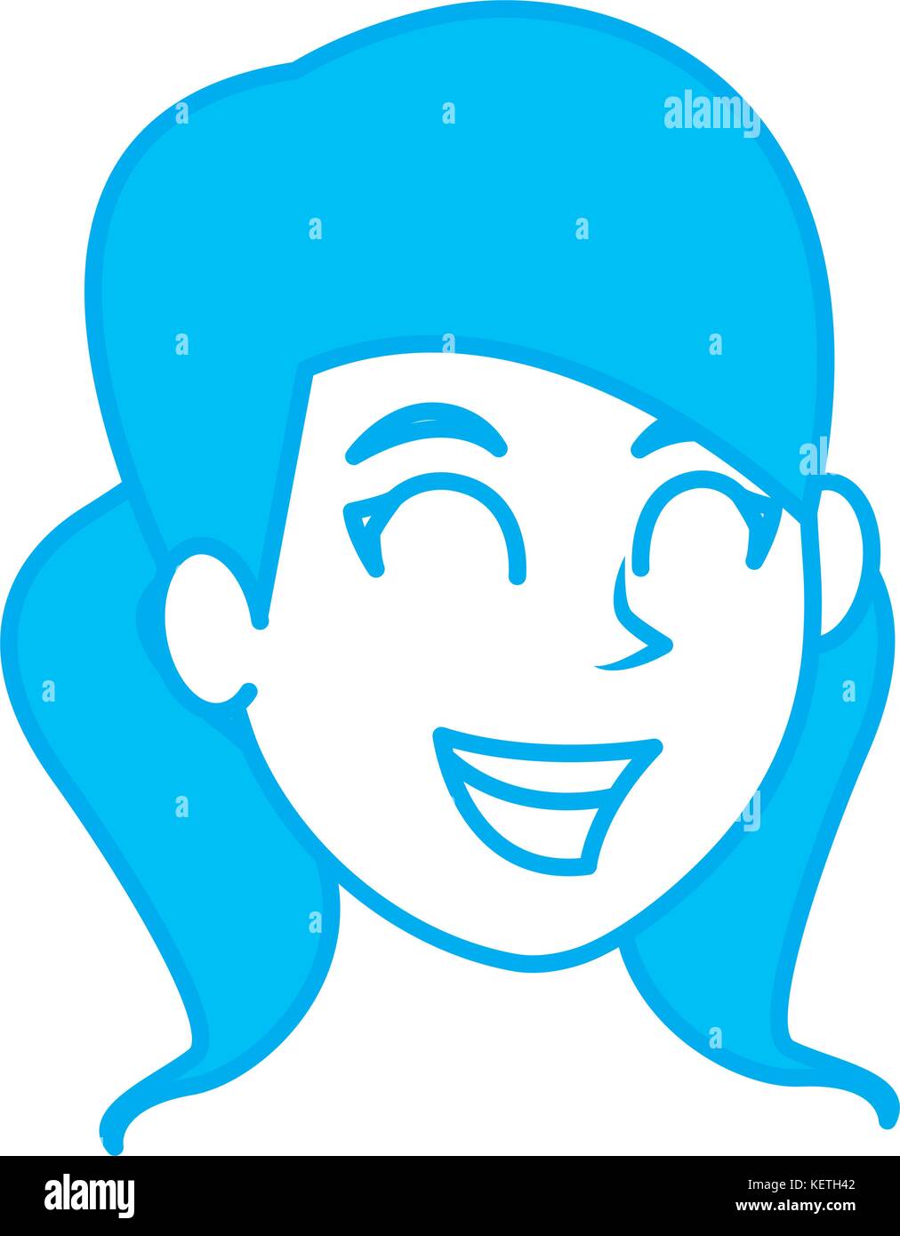 Woman smiling cartoon Stock Vector Image & Art - Alamy