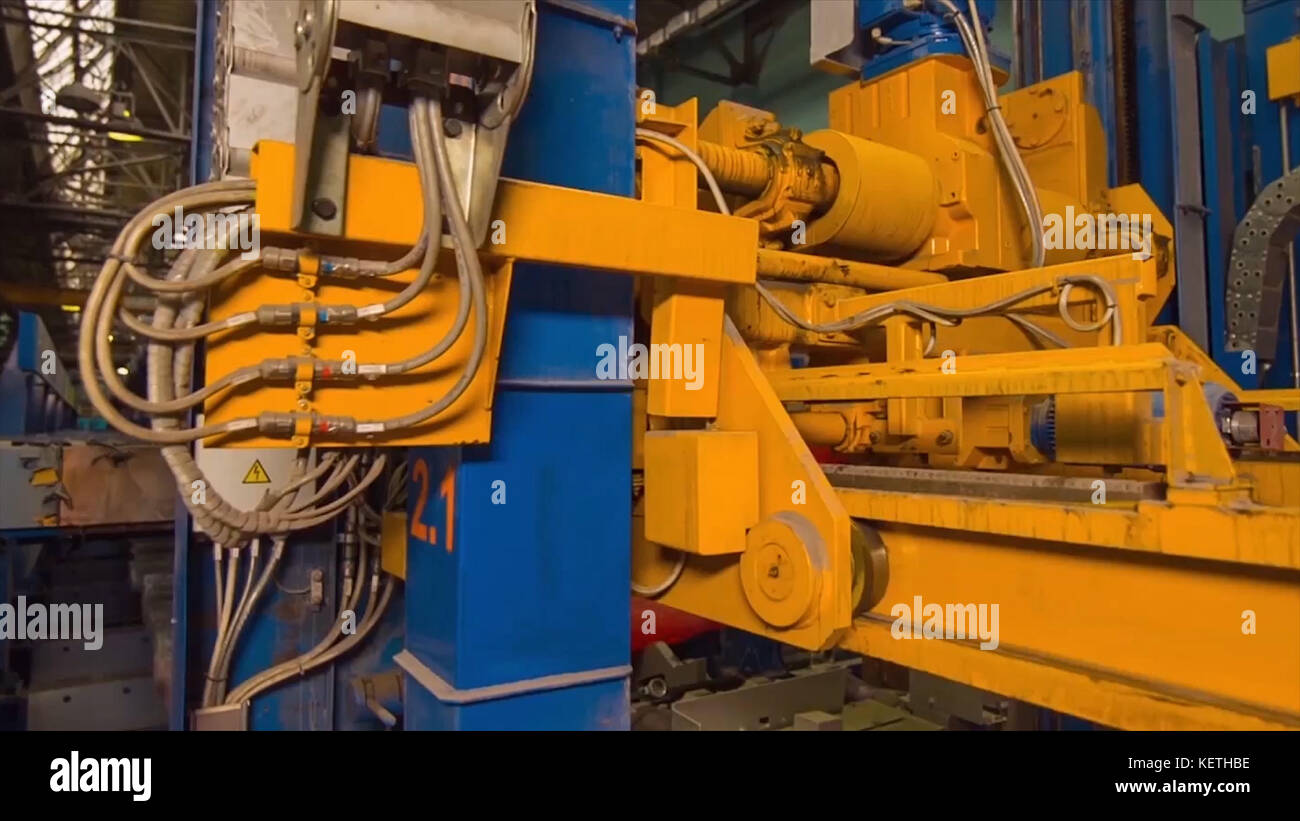 Factory equipment. equipment for transporting heavy loads in ...