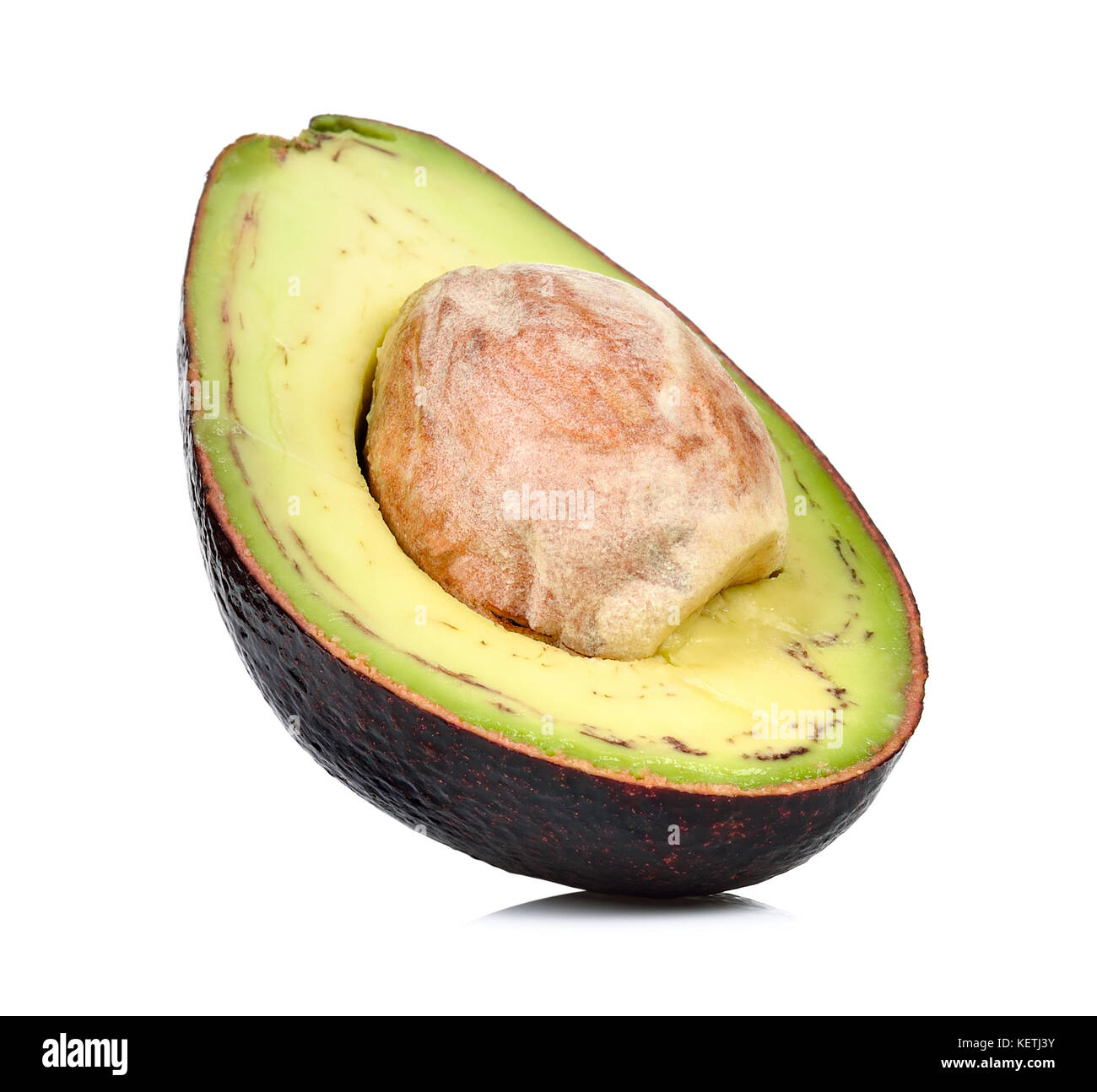 Half Avocado isolated on the white background Stock Photo - Alamy