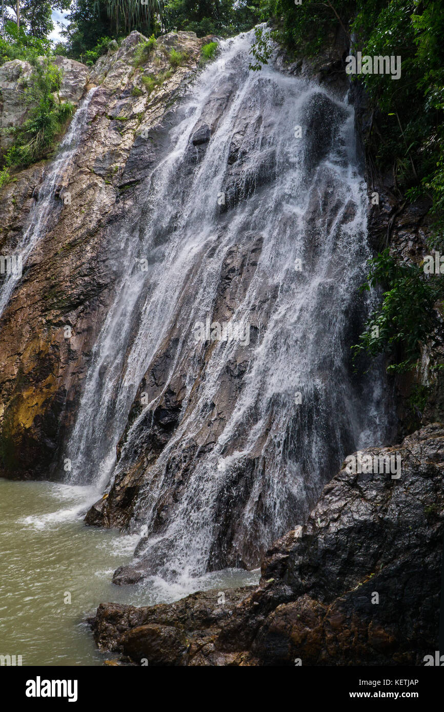 Na Muang Waterfall on Koh Samui, Thailand Stock Photo - Alamy