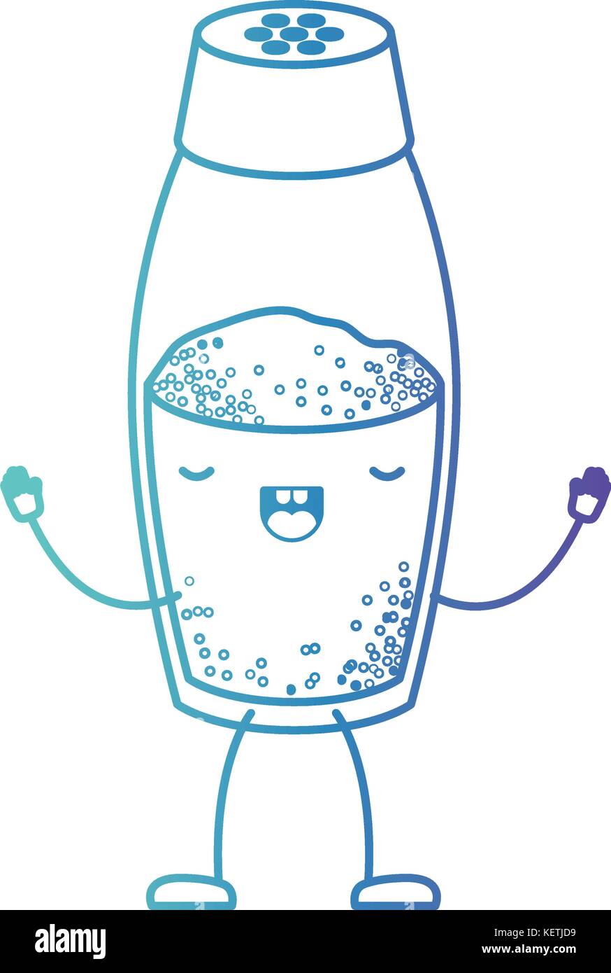 Salt shaker blue and white Stock Vector Images - Alamy