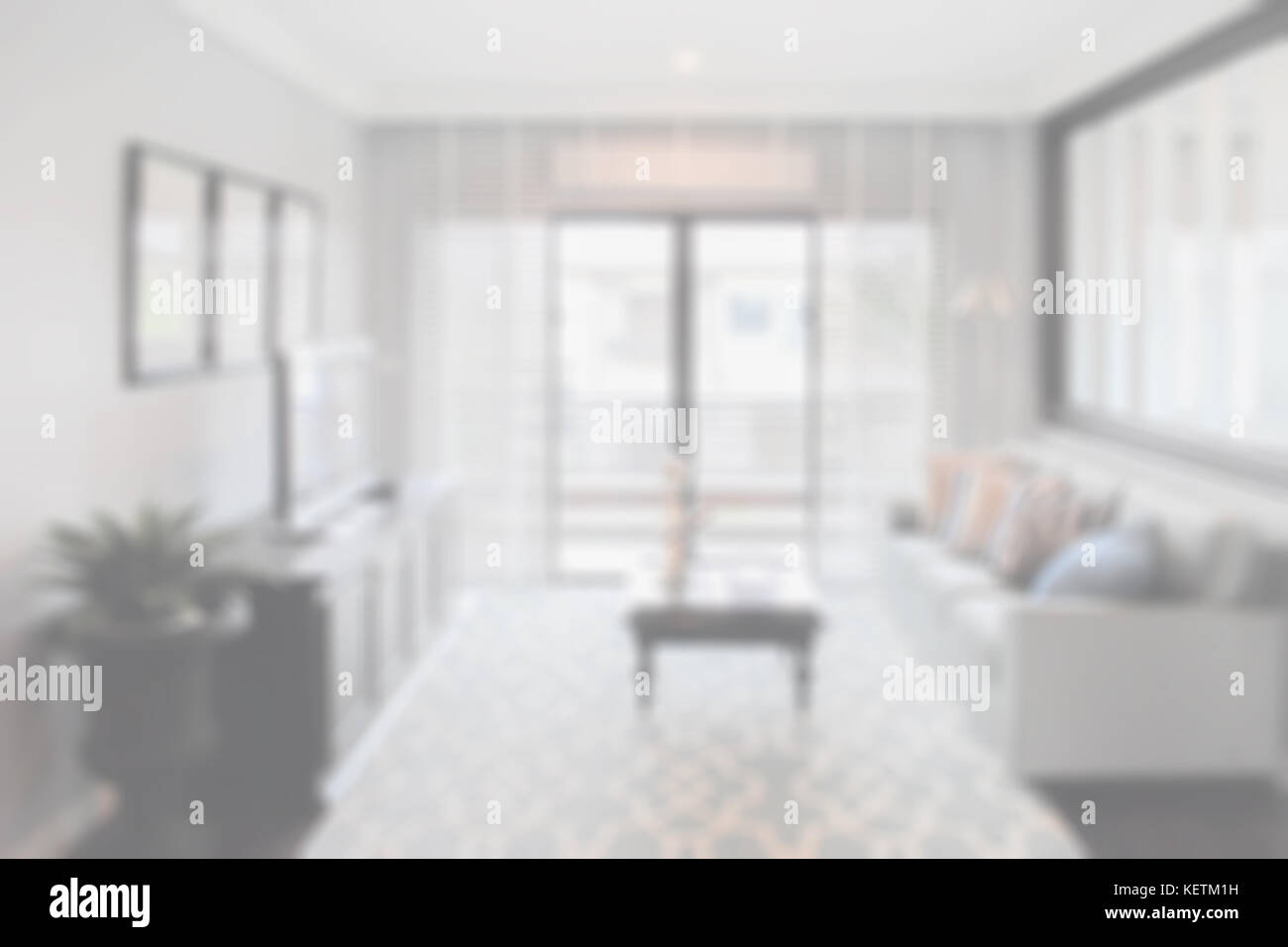 blur image of modern living room interior Stock Photo - Alamy