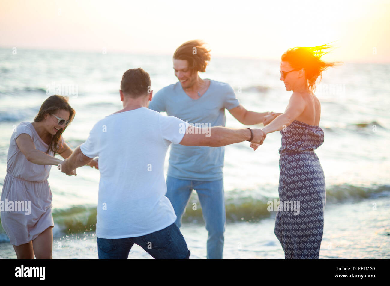 Joined hands woman dance hi-res stock photography and images - Alamy