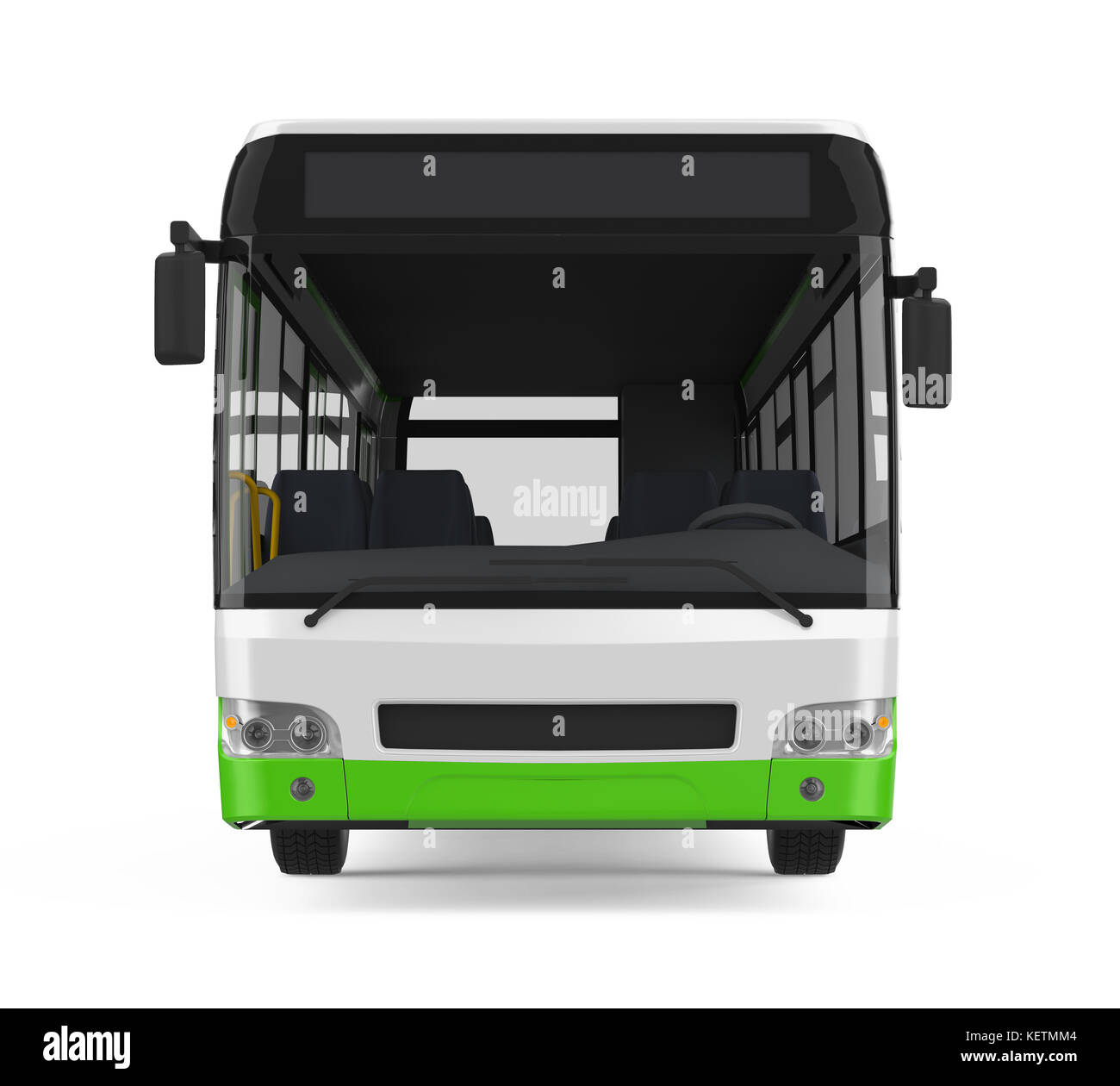 City Bus Isolated Stock Photo - Alamy