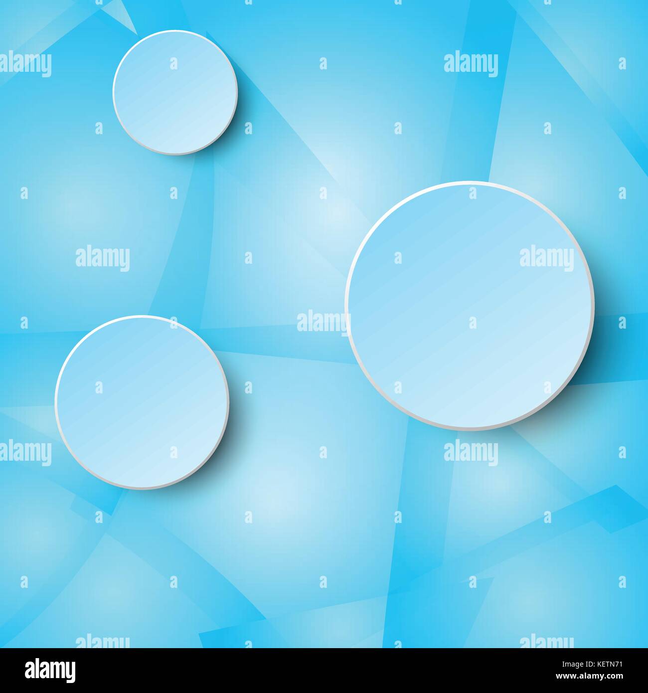 3d blue circle paper vector design on halftone dots pattern for ...