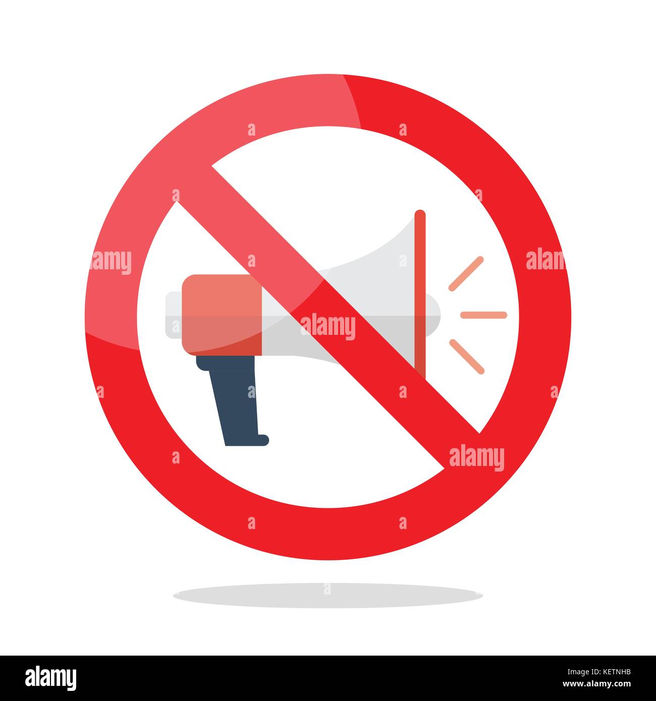 No megaphone hi-res stock photography and images - Alamy