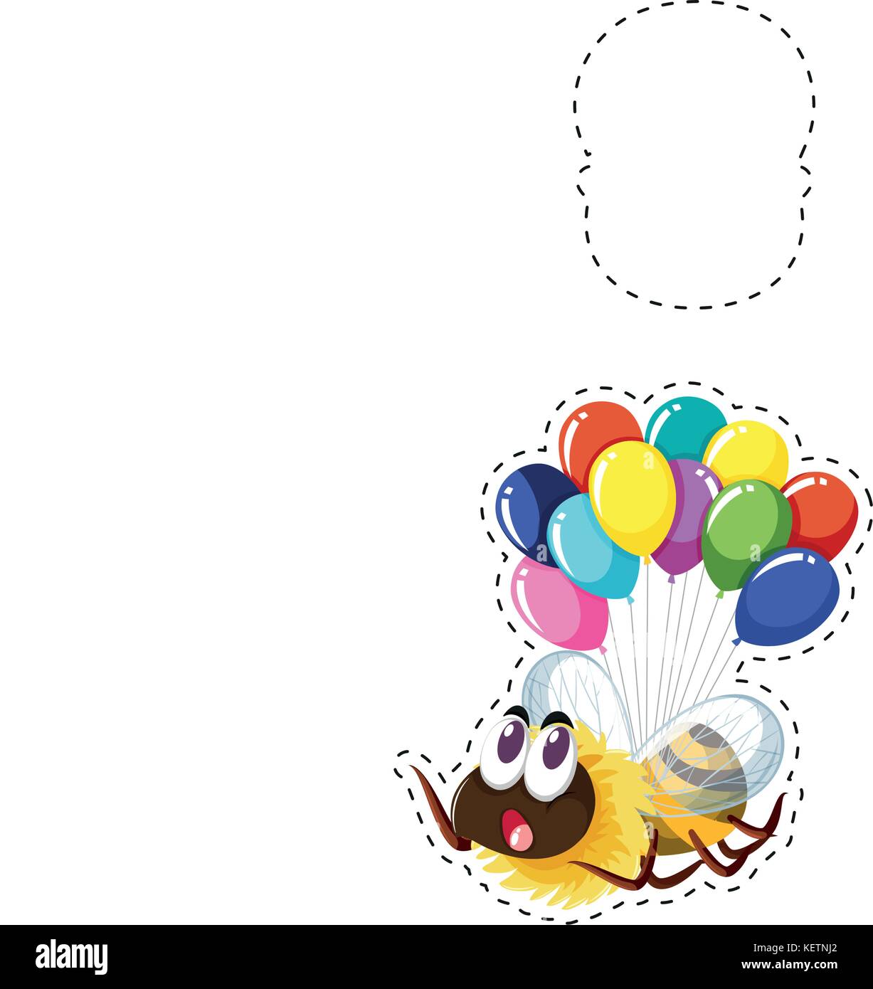 Sticker design with bees and beehive illustration Stock Vector Image ...