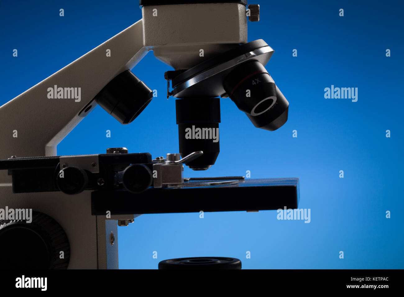 Microscope in lab Stock Photo - Alamy