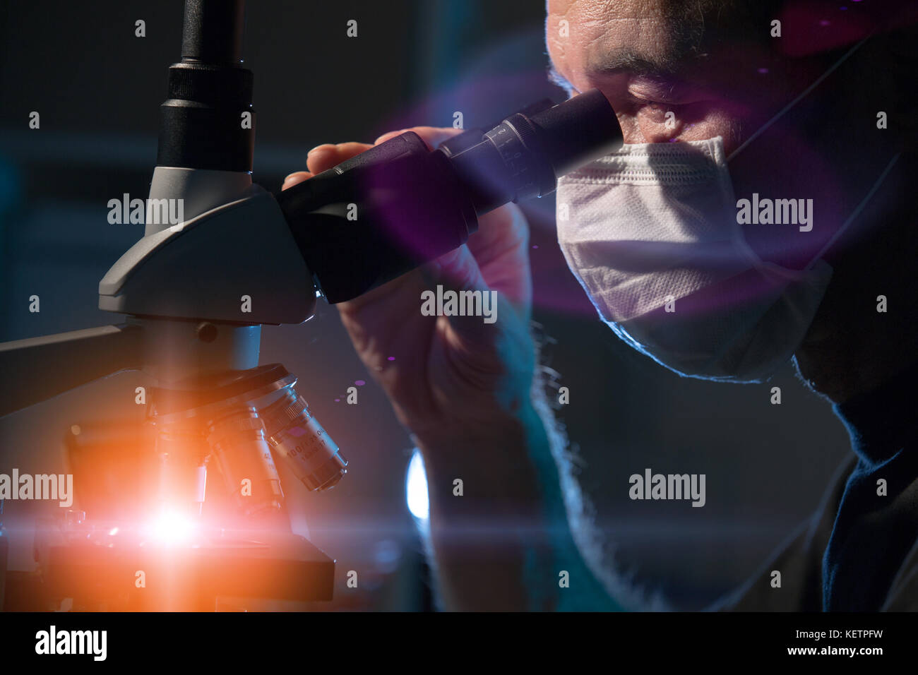 Doctor examines patient tissue samples Stock Photo - Alamy